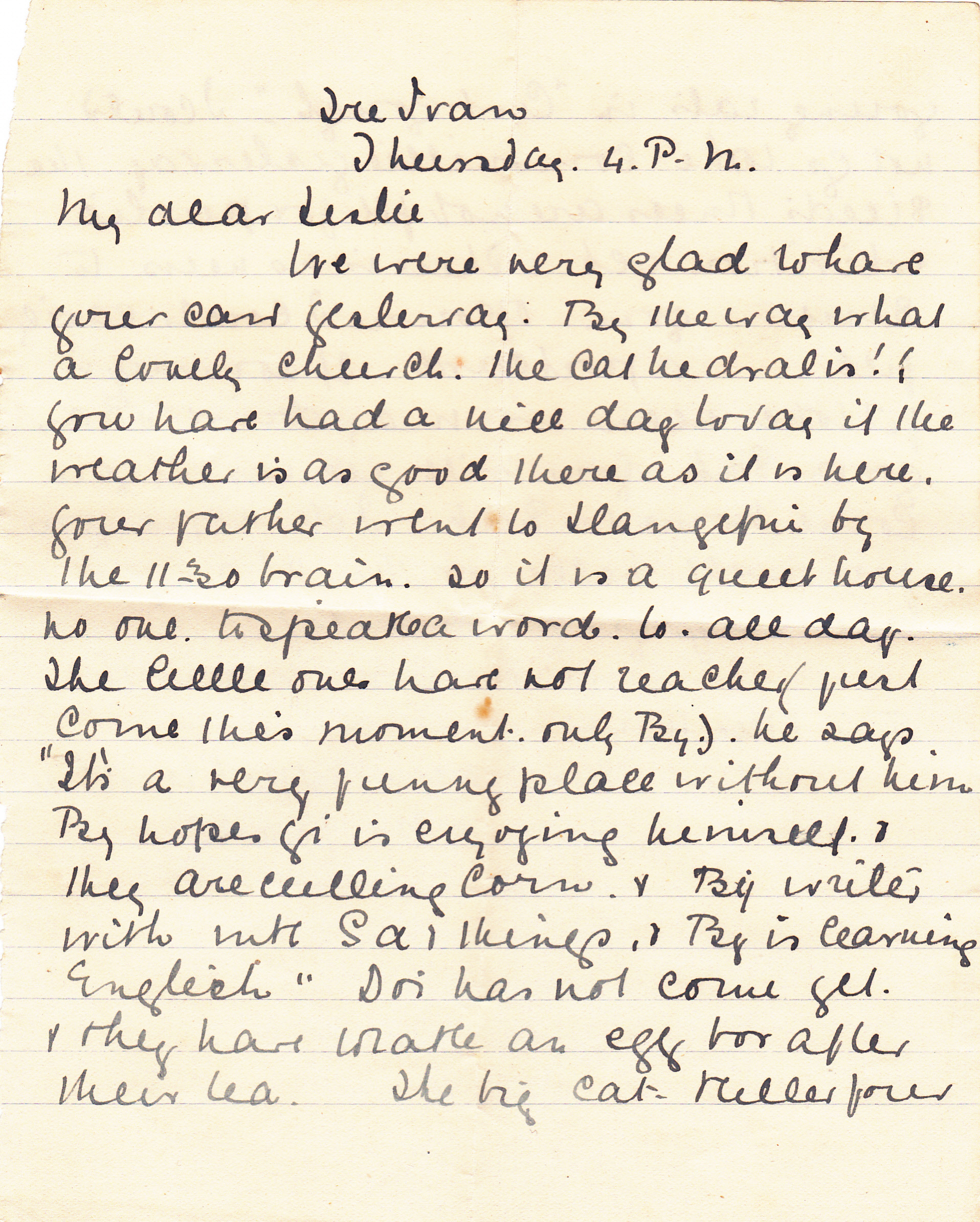 Leslie William Jones Letters – William Jones Family Archive